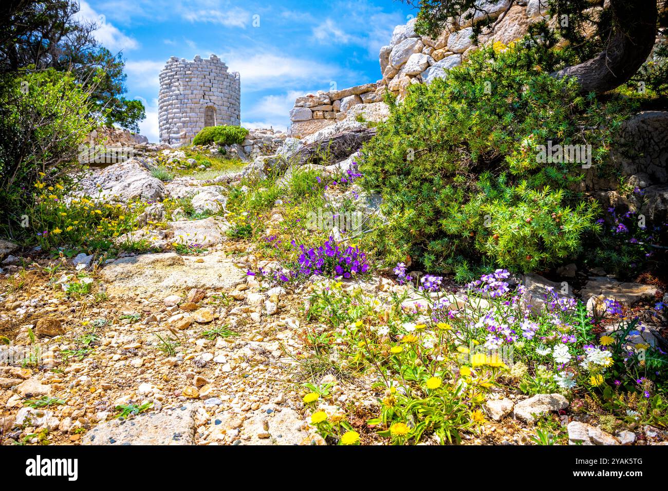 Drakano tower fortress watchtower archeological site on Ikarian Sea ...