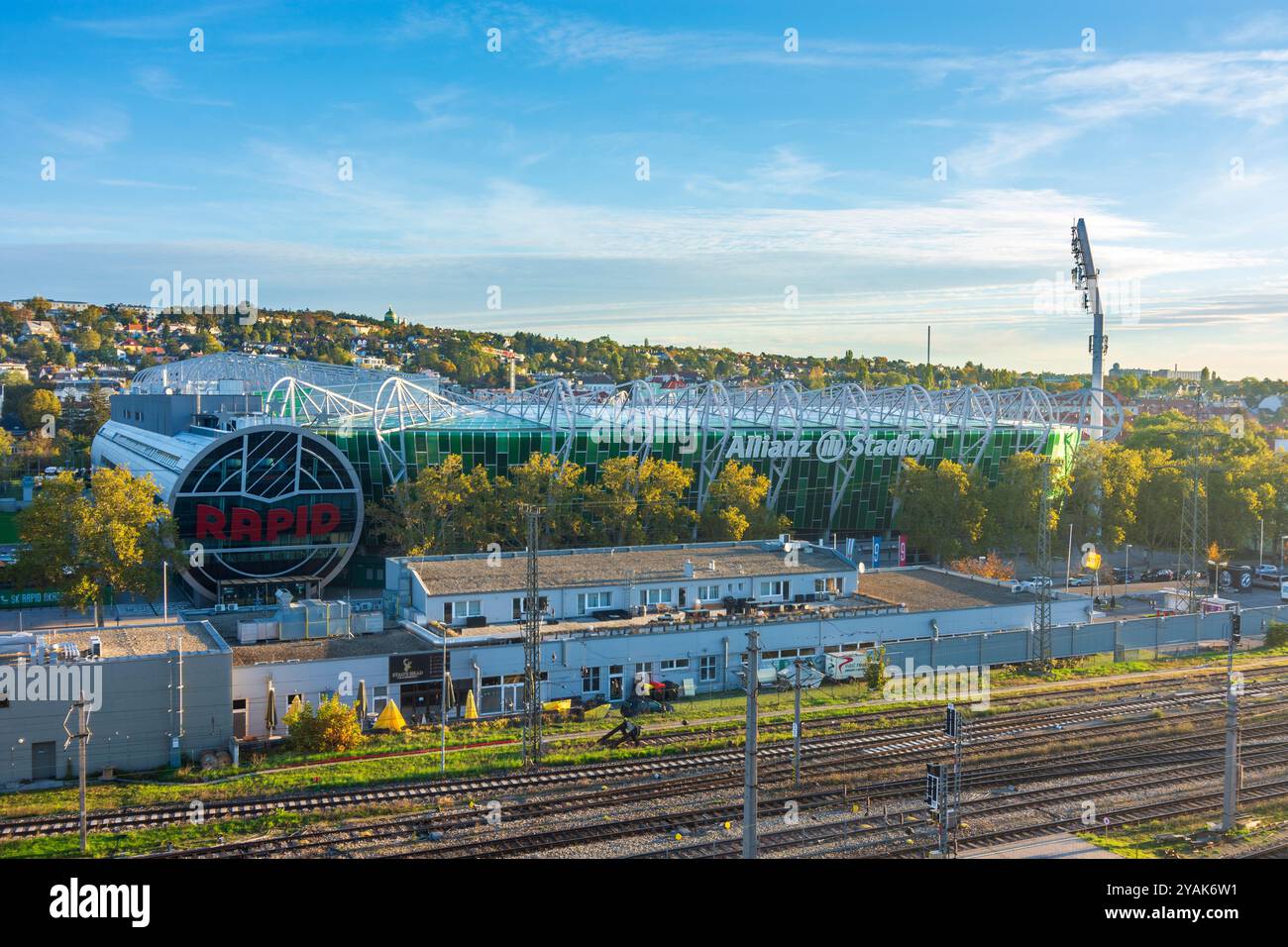 Vienna: Allianz Stadion of SK Rapid Wien in 14. Penzing, Wien, Austria ...