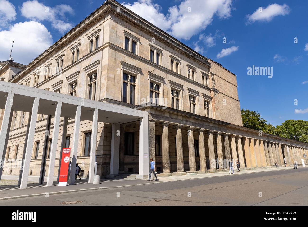 Neues Museum exterior with colonnades, Museum Island, Berlin ...