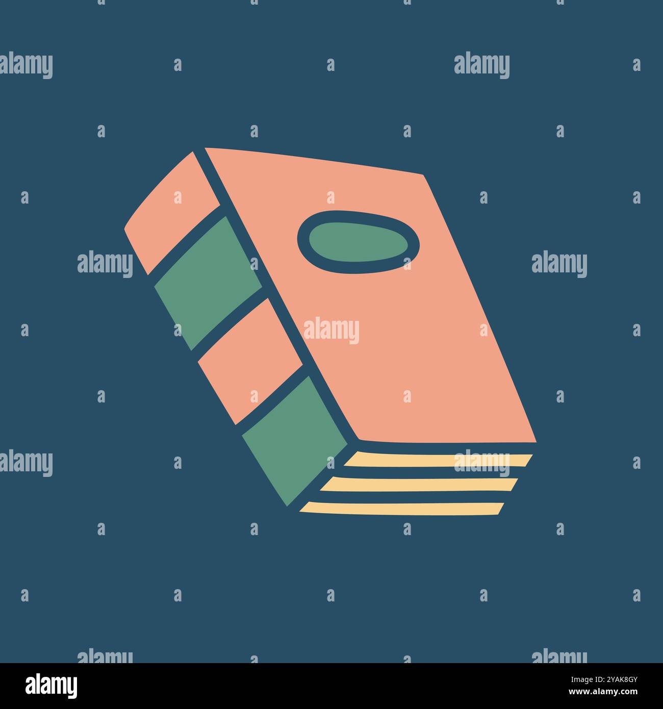 Doodle book icon hand drawn in minimalistic style. Knowledge symbol ...