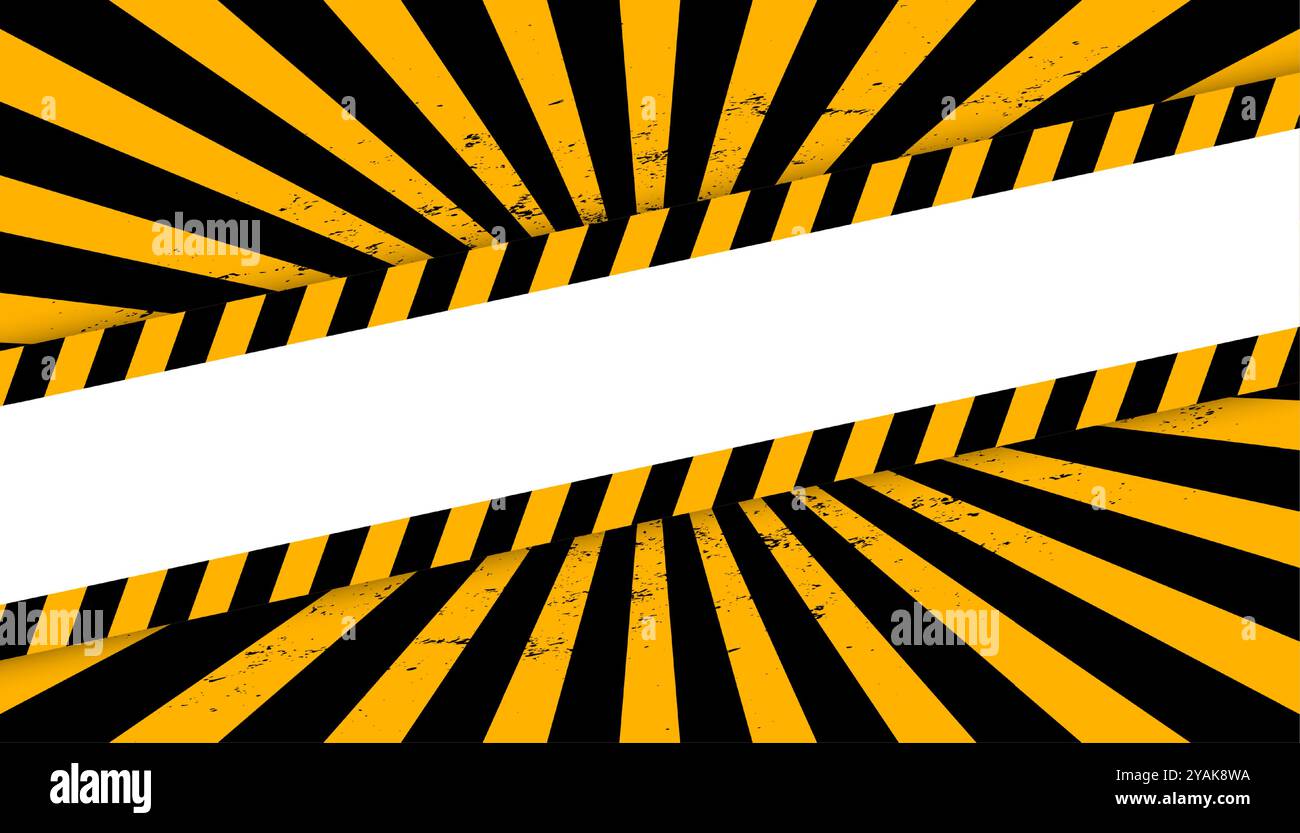 industrial warning alert background for restriction zone vector Stock ...