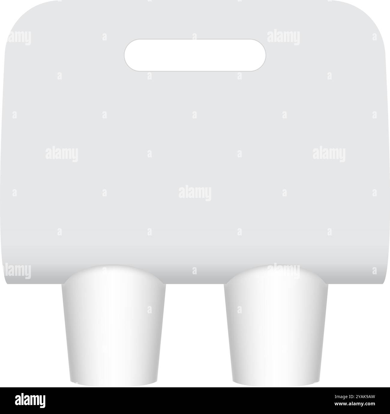 Convenient and portable drink holder. coffee cup carrier mock up ...