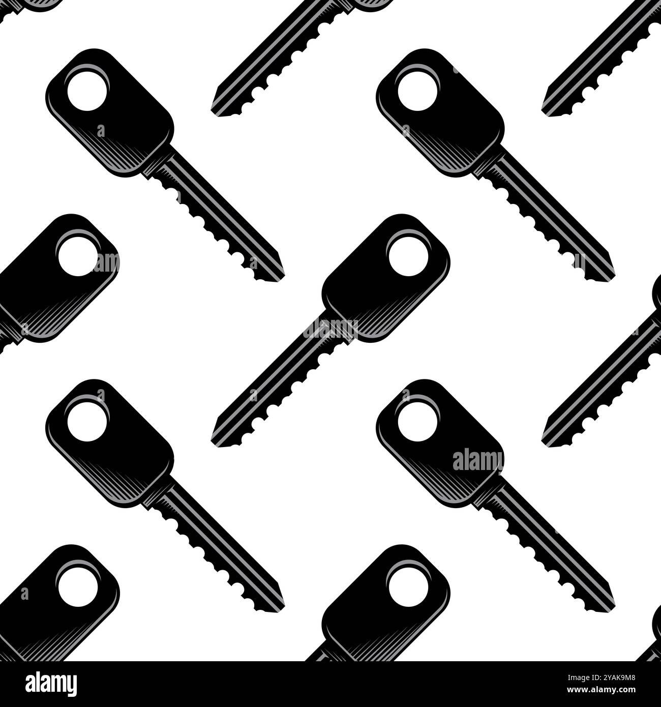 Vector key icon seamless pattern. Key icon. Lock or unlock sign ...