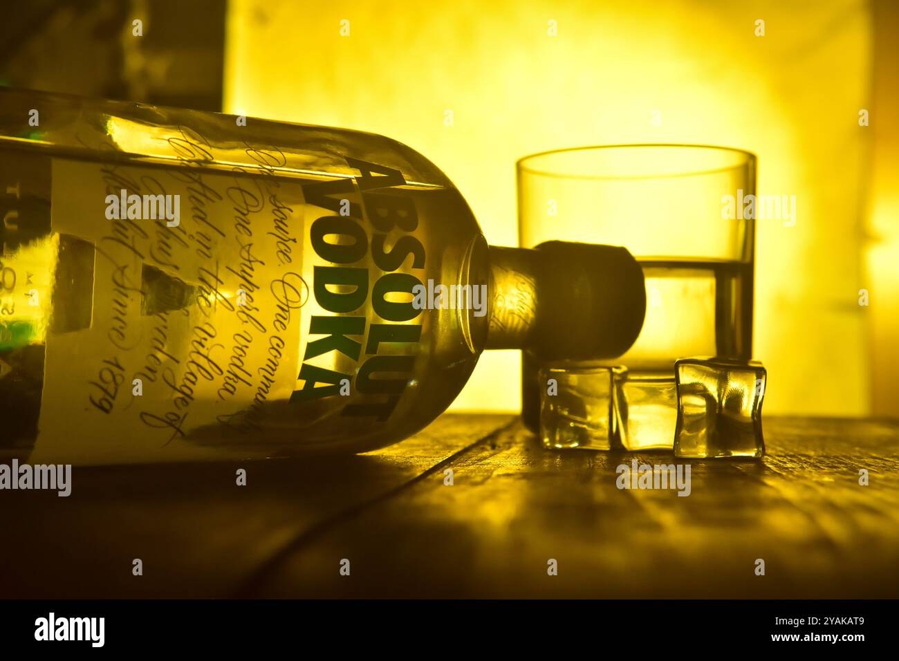 Absolute vodka bottle hi-res stock photography and images - Alamy