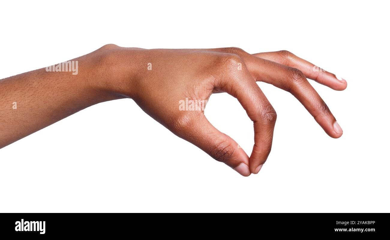 Female hand picking up something, cutout Stock Photo - Alamy
