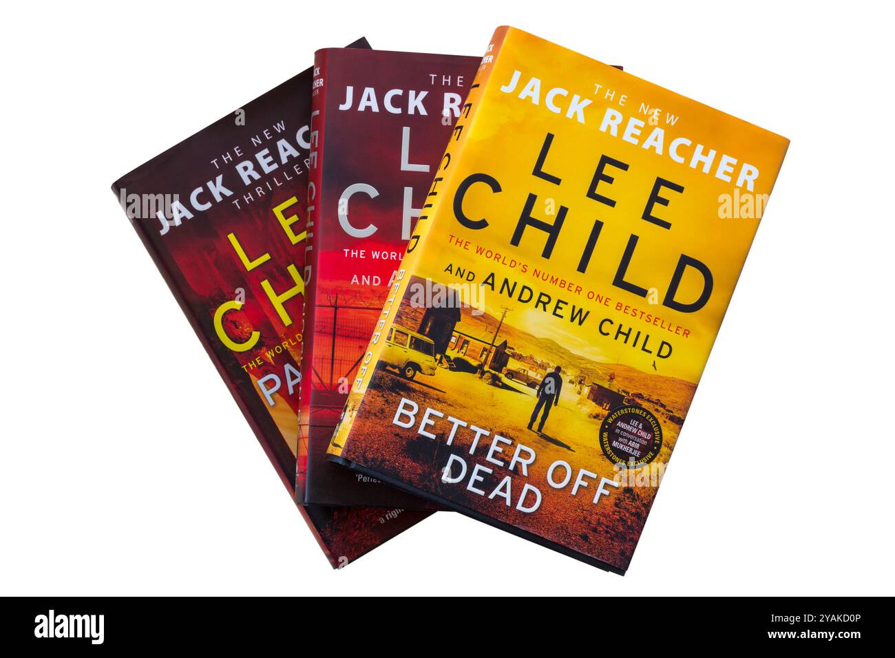 Selection of Lee Child books, and Andrew Child with the new Jack ...