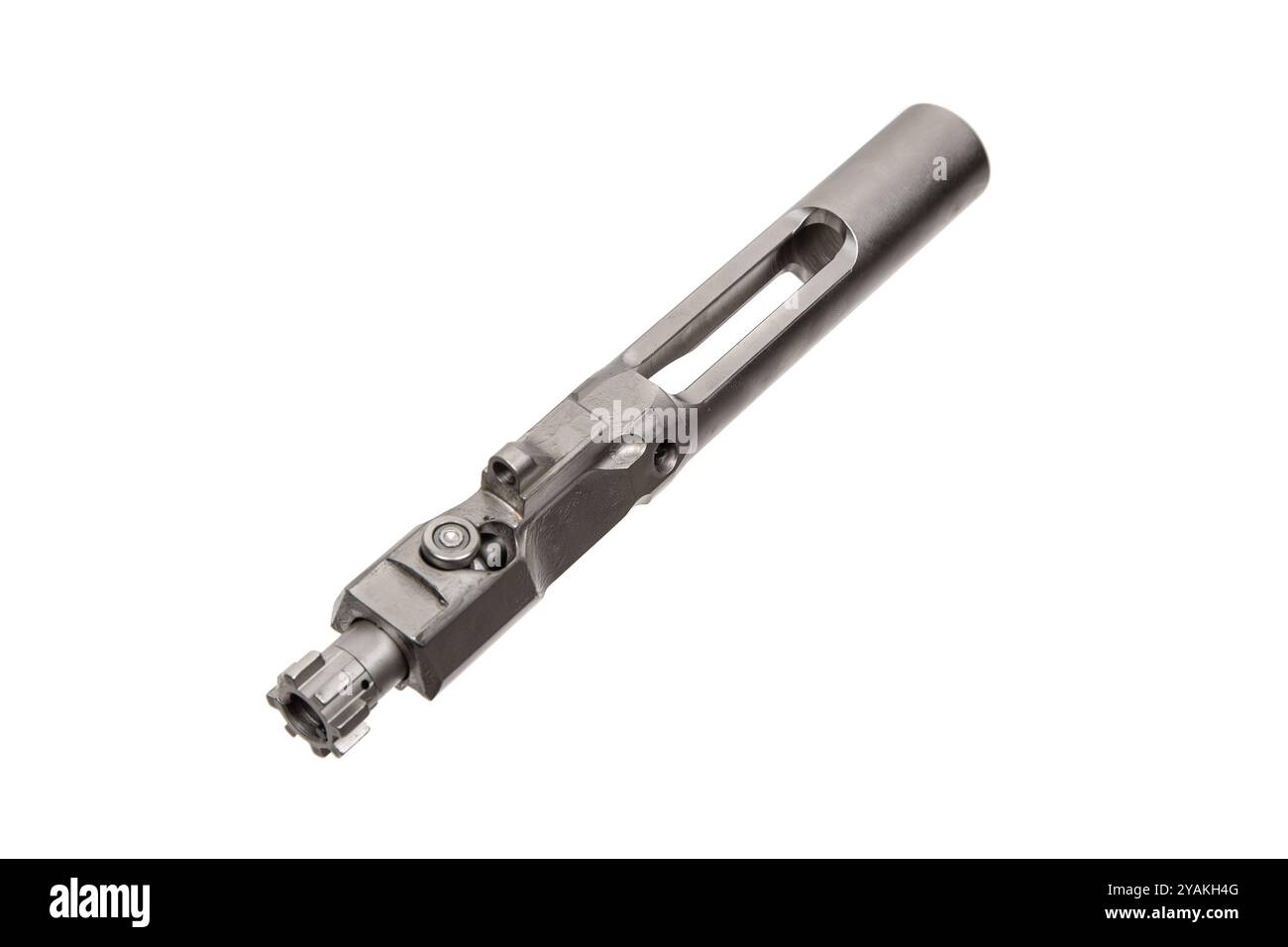 5.56 mm Assault Rifle Bolt isolated on white background Stock Photo - Alamy