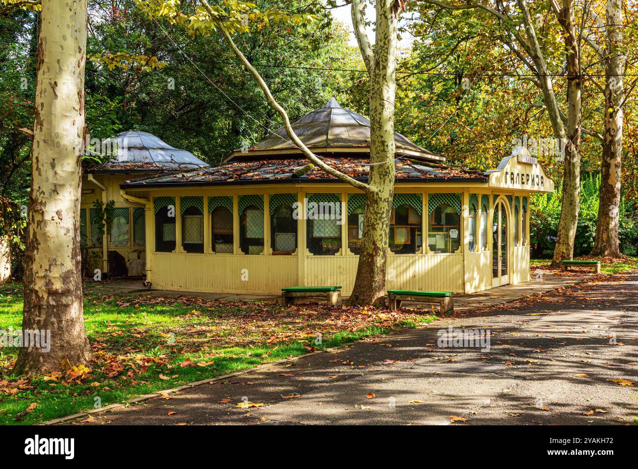 The art gallery is in the traditional style, Vrnjacka Banja Stock Photo ...