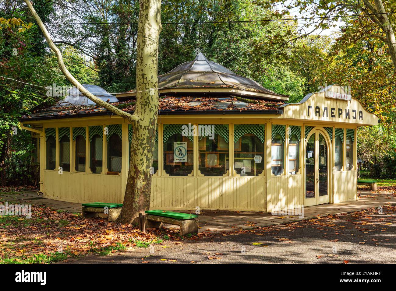 The art gallery is in the traditional style, Vrnjacka Banja Stock Photo ...