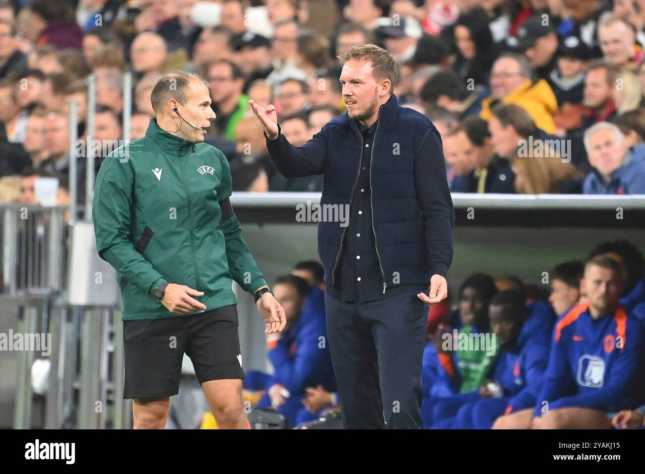 National coach Julian NAGELSMANN (GER) complains to the 4th official ...