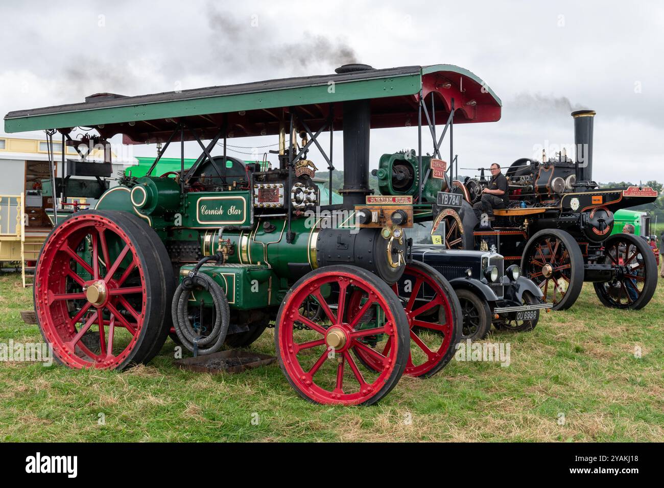Low Ham.Somerset.United Kingdom.July 20th 2024.A restored Garrett ...