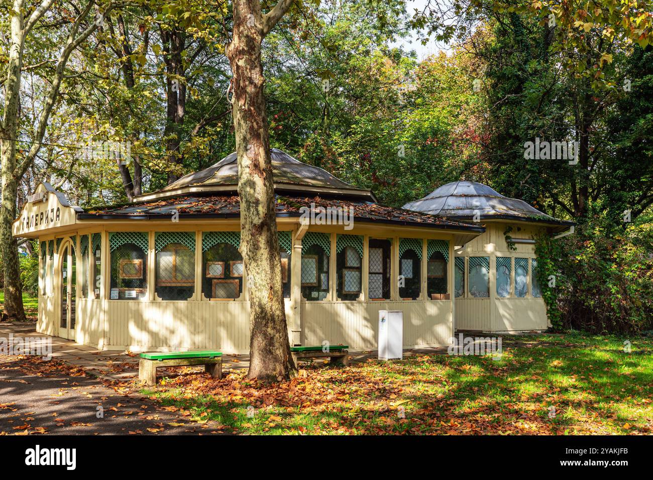 The art gallery is in the traditional style, Vrnjacka Banja Stock Photo ...