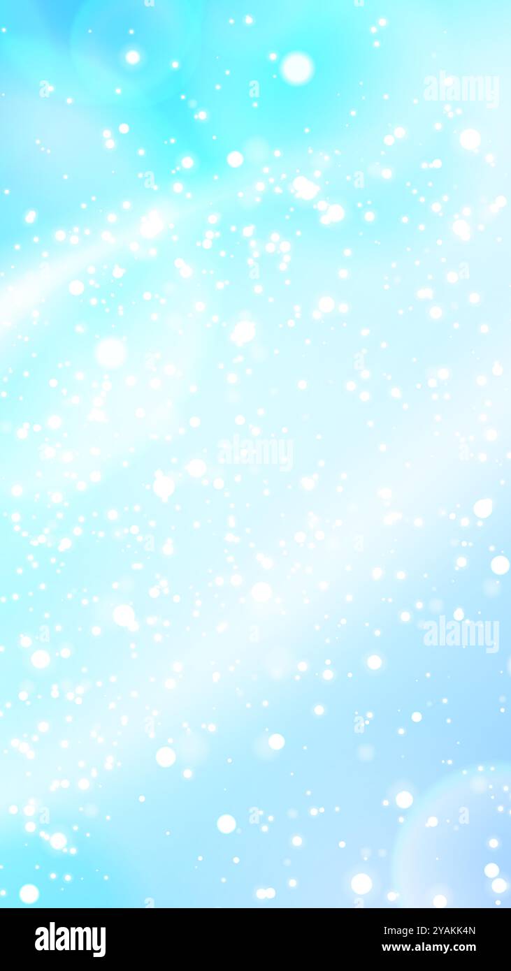 Blue sky story background with white flash lights. Lens camera effect ...