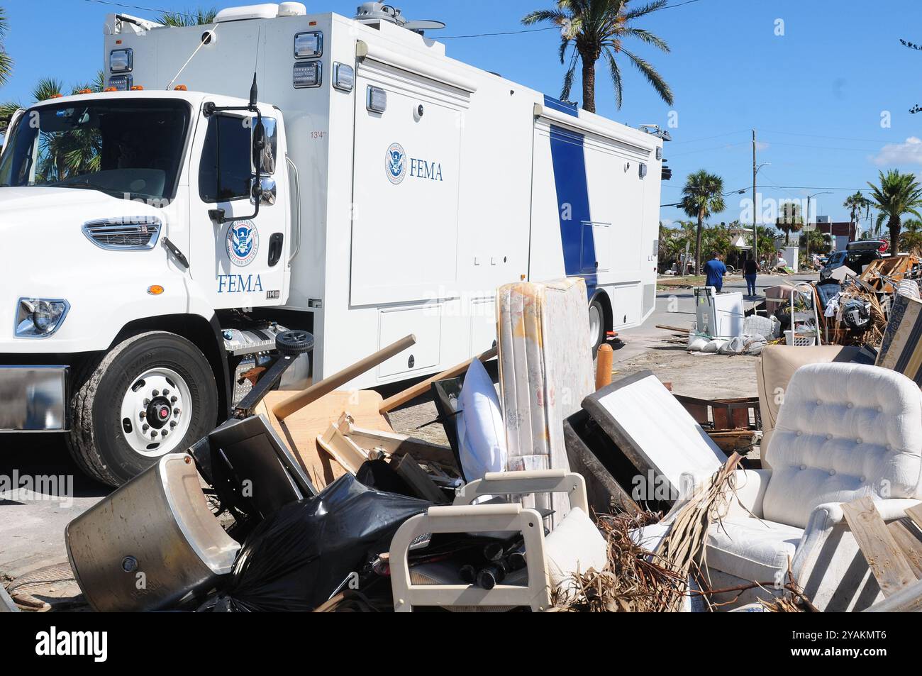 St. Petersburg, USA. 13th Oct, 2024. ST PETE BEACH, FLORIDA - OCTOBER ...