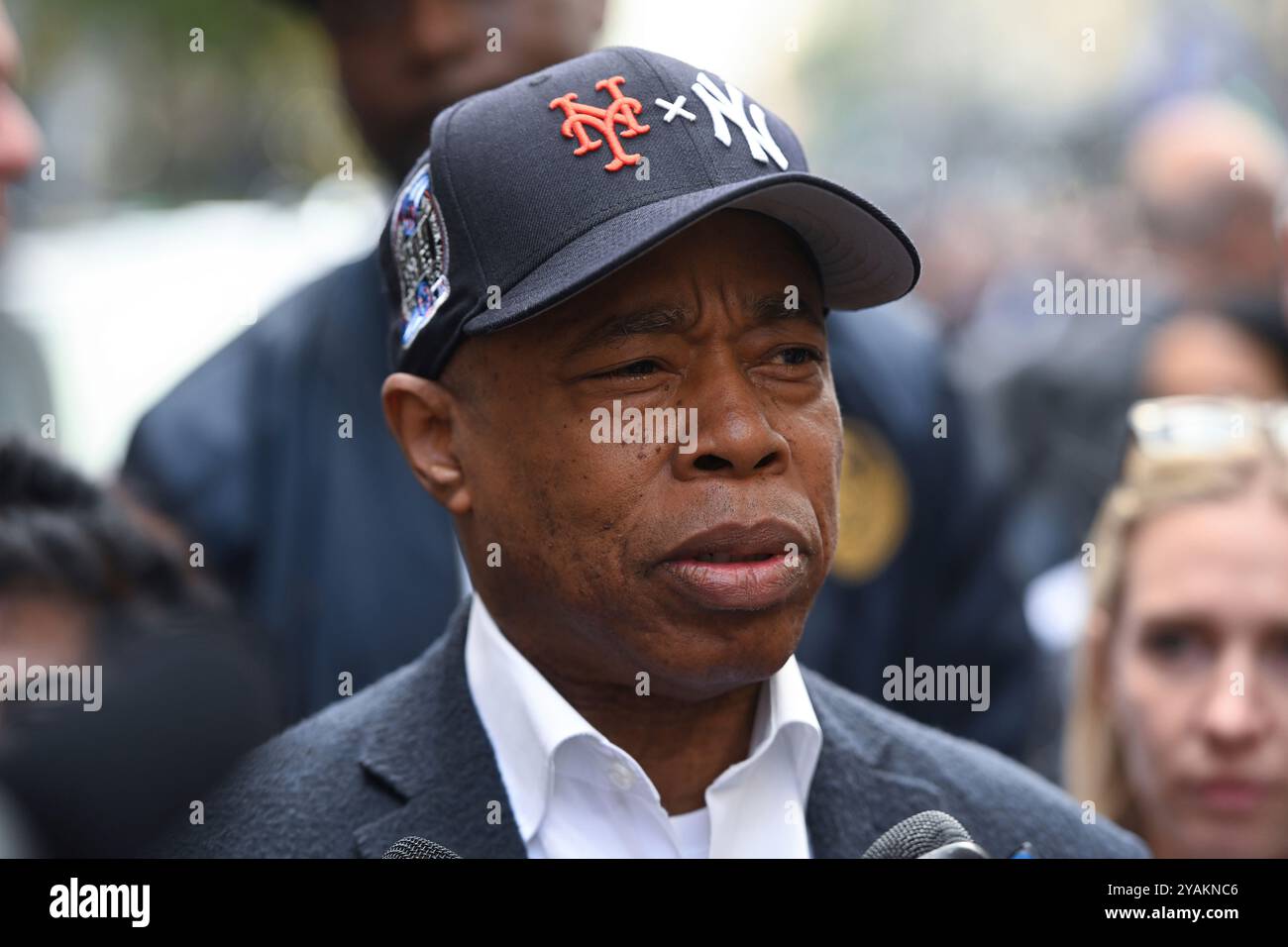 Photo by: NDZ/STAR MAX/IPx 2024 10/14/24 Mayor Eric Adams marches in ...