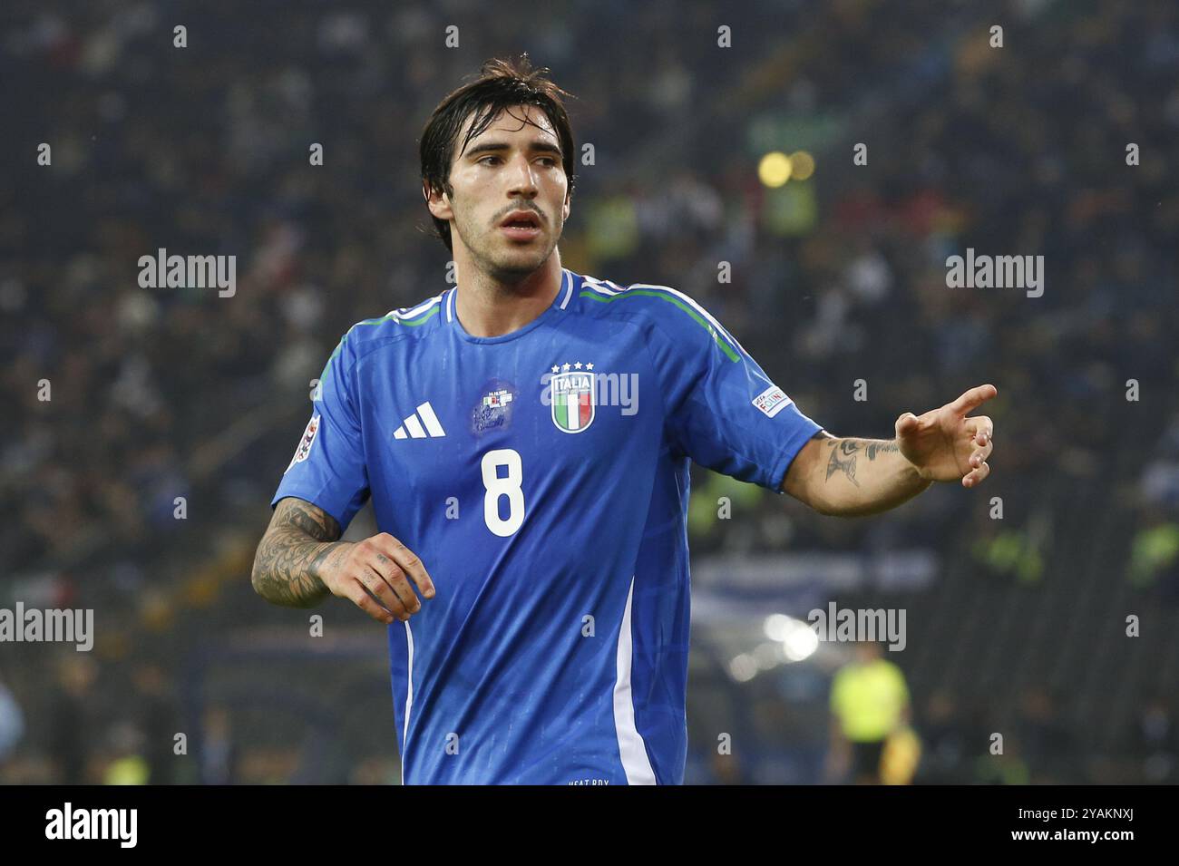Sandro Tonali of Italy during Italy vs Israel, matchday 4 of League A ...