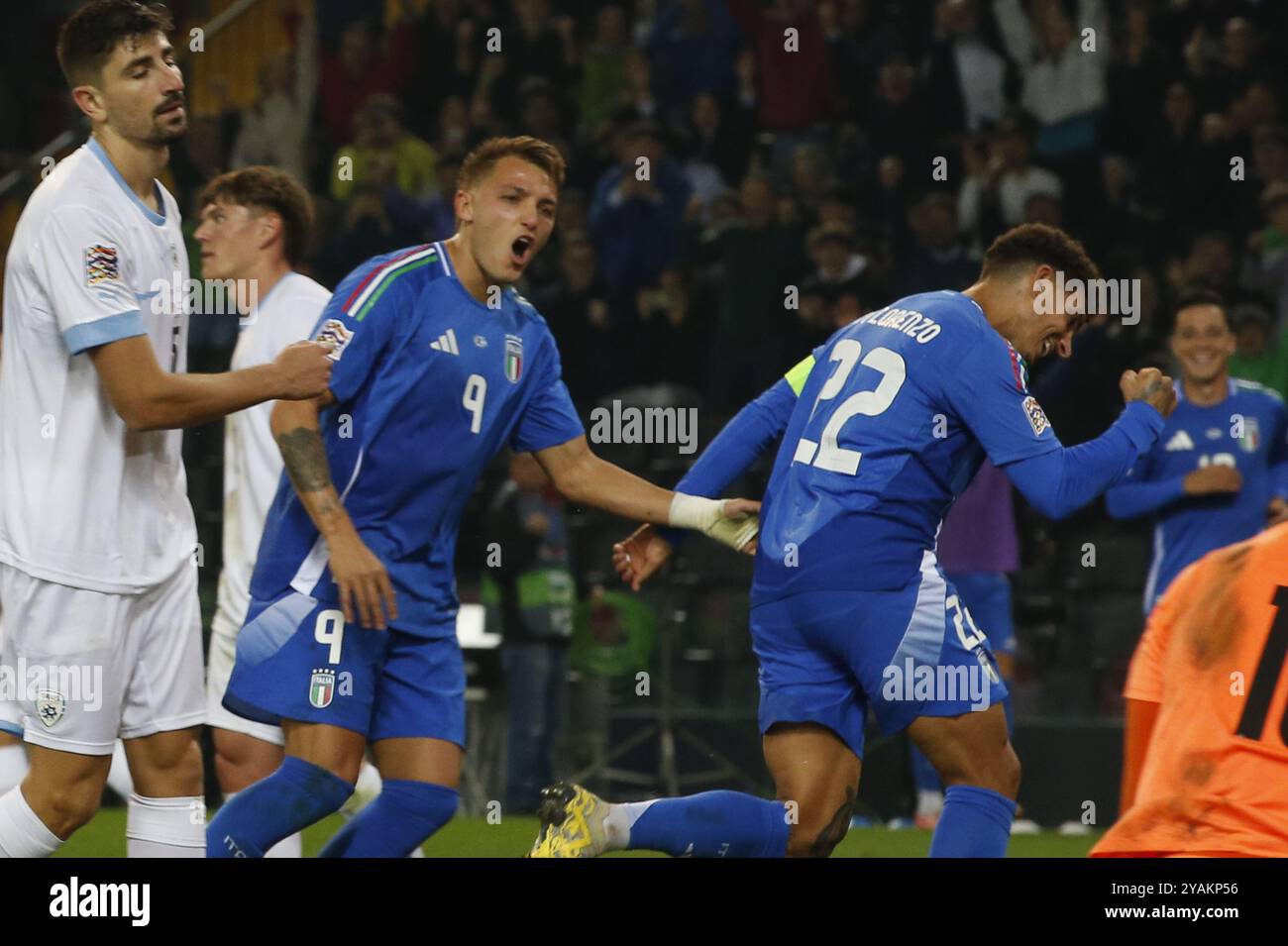 Giovani Di Lorenzo of Italy celebrates after scoring during Italy vs ...
