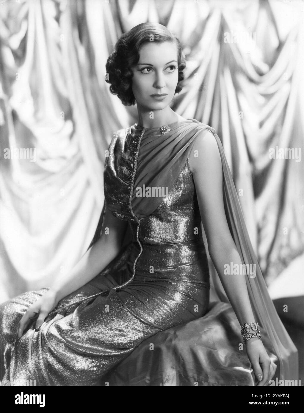 British Actress VALERIE HOBSON in a publicity portrait for THE DRUM ...