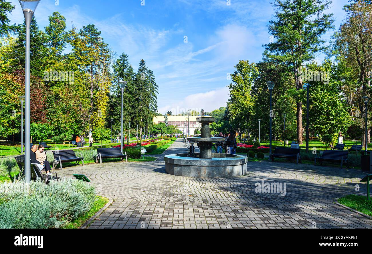 SERBIA, Vrnjacka Banja, Park in the Mineral Spring Hot Water Stock ...