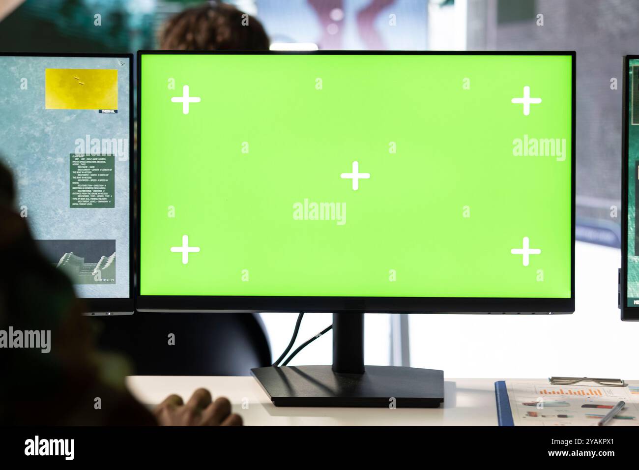 Soldier working on reconnaissance mission with isolated mockup, using ...