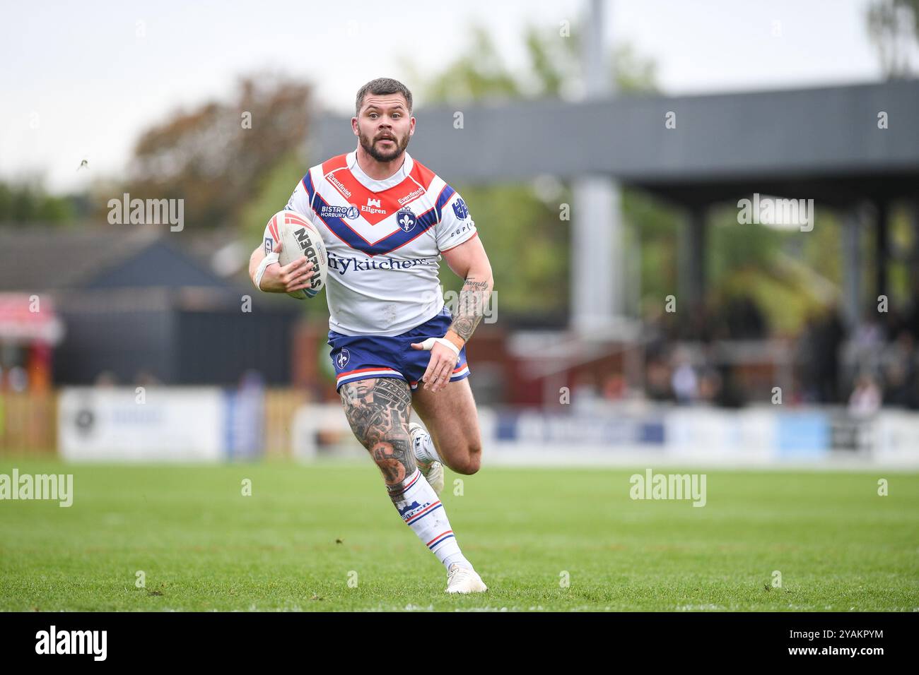 Wakefield, England - 13th November 2024 - Wakefield Trinity's Liam Hood ...
