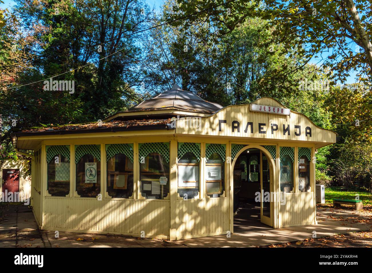 The art gallery is in the traditional style, Vrnjacka Banja Stock Photo ...