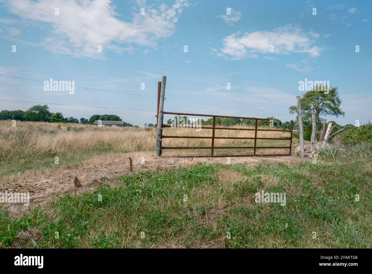 Gate farm landscape hi-res stock photography and images - Alamy