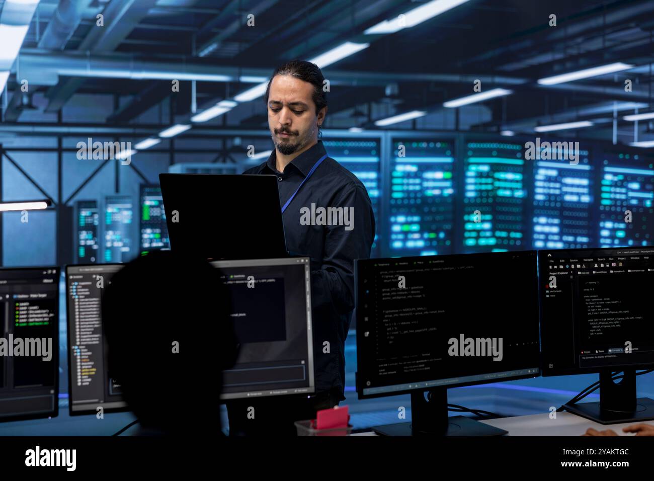 Admin in server hub hi-res stock photography and images - Alamy