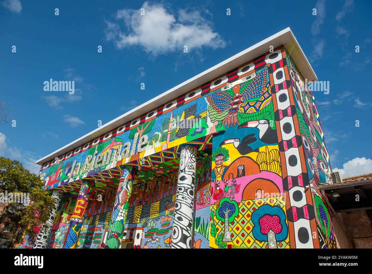 Venice Italy October 10, 2024: Colorful entrance of the central ...