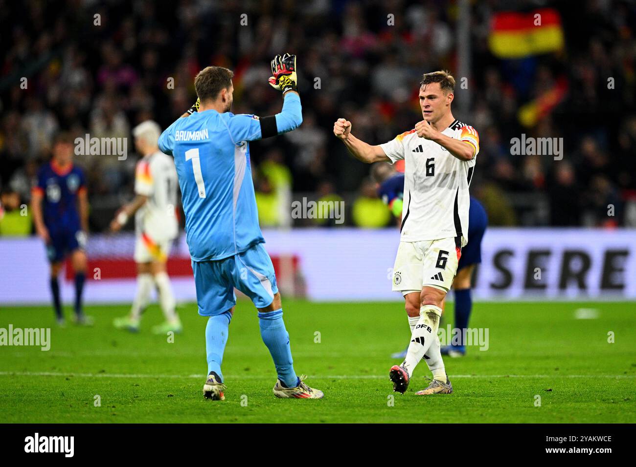 Munich, Germany. 14th Oct, 2024. Soccer, Nations League A, Germany ...