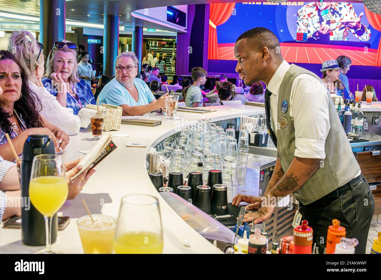 Atrium bar counter italian europe european eu hi-res stock photography ...