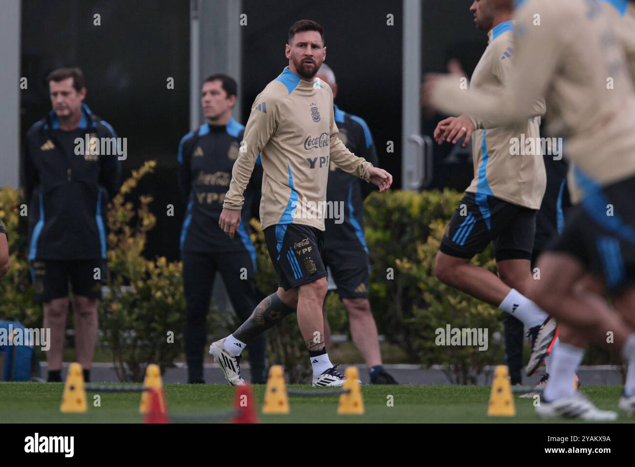 Buenos Aires, Argentina - October 14, 2024: Lionel Messi trained ...