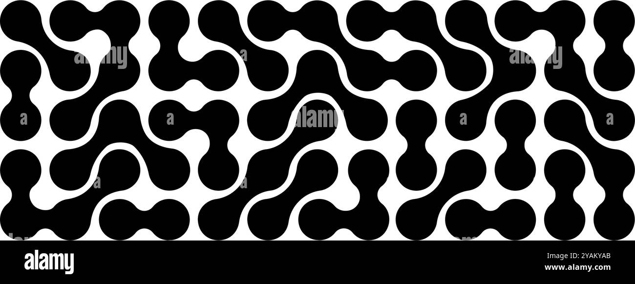 Metaball Pattern Connected Liquid Drops Organic Blobs Or Morph Shapes Background Molecules Or