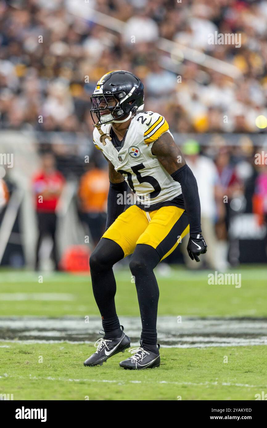 Pittsburgh Steelers safety DeShon Elliott (25) against the Las Vegas ...