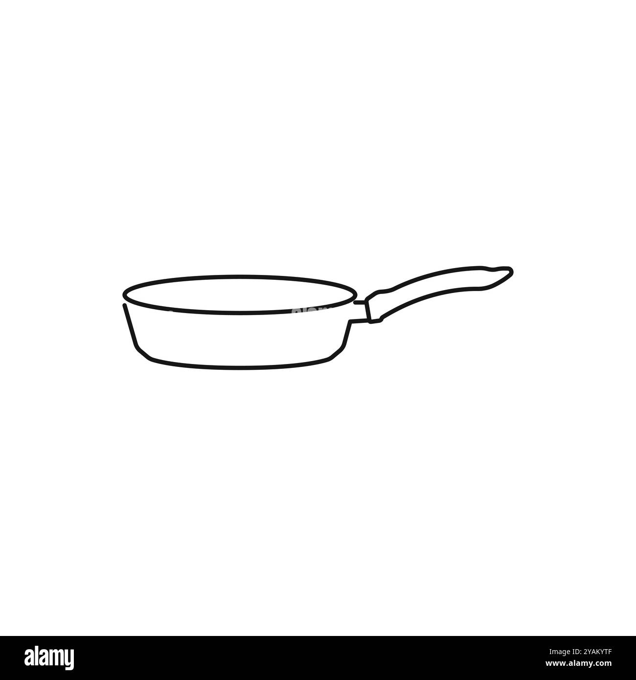 Kitchen utensils pan outline. Pan vector. Roasting vector icon Stock ...