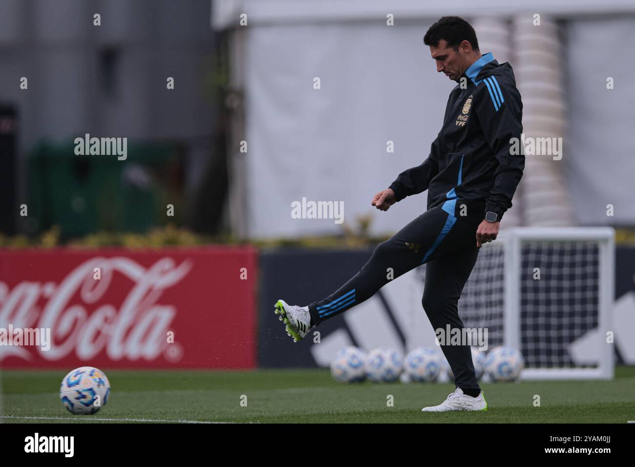 Buenos Aires, Argentina - October 14, 2024: Lionel Messi trained ...