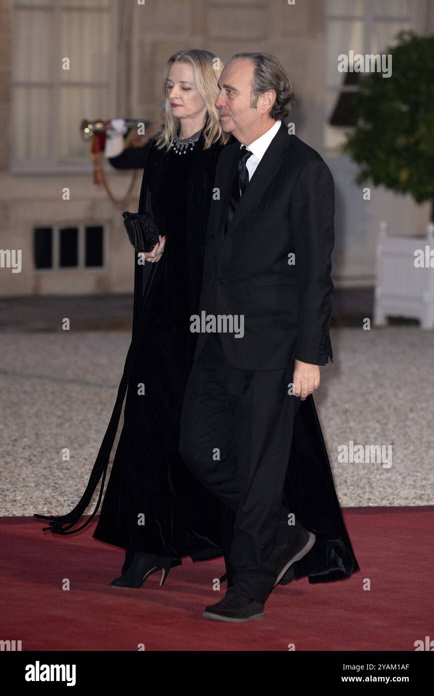 Paris, France. 08th Oct, 2024. Xavier Niel and his partner Delphine ...
