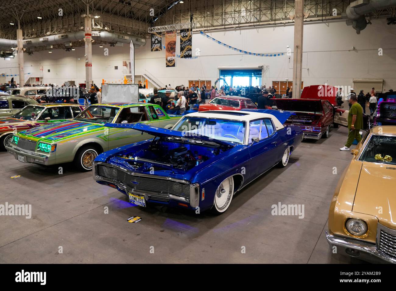 Lowrider cars are on display at the Slow & Low Chicago Lowrider ...