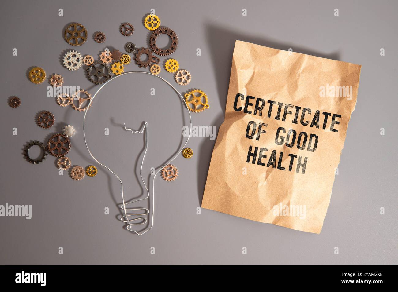 stethoscope with the words certificate of good health. the concept of ...