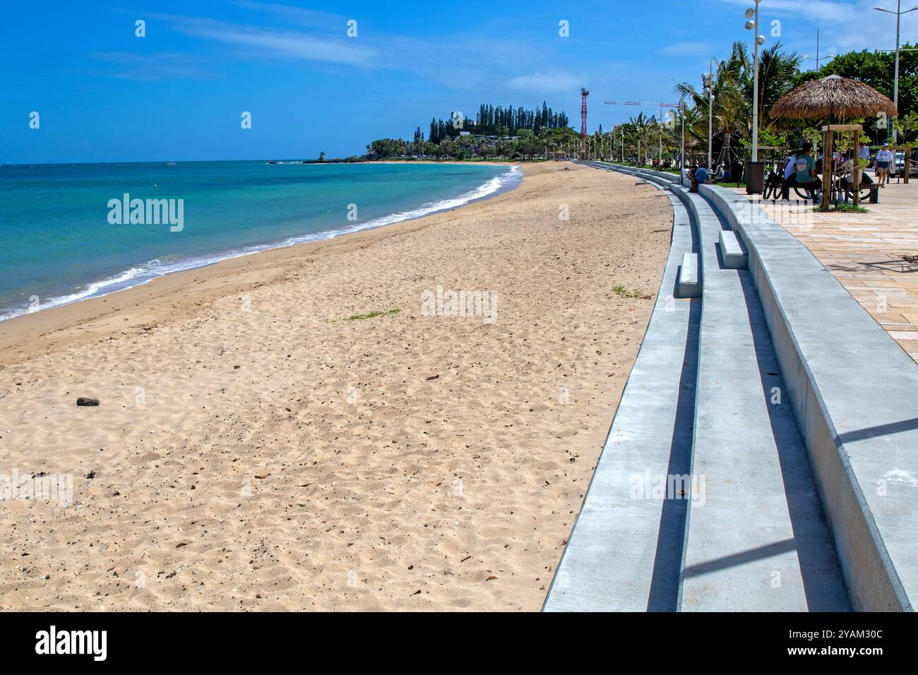 Anse Plata Beach (Plage de l'Anse Vata) in Noumea Stock Photo - Alamy