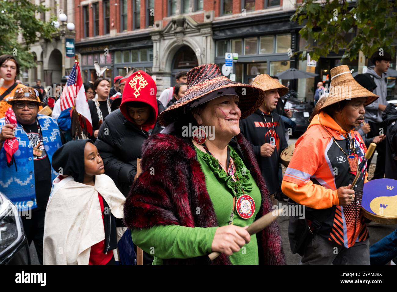 Seattle, USA. 14th Oct, 2024. The 10th annual Indigenous People Day ...