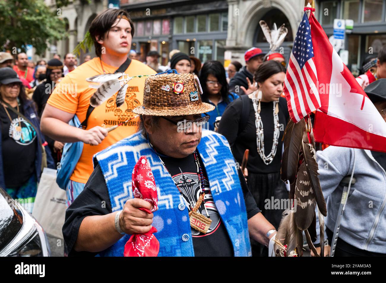 Seattle, USA. 14th Oct, 2024. The 10th annual Indigenous People Day ...