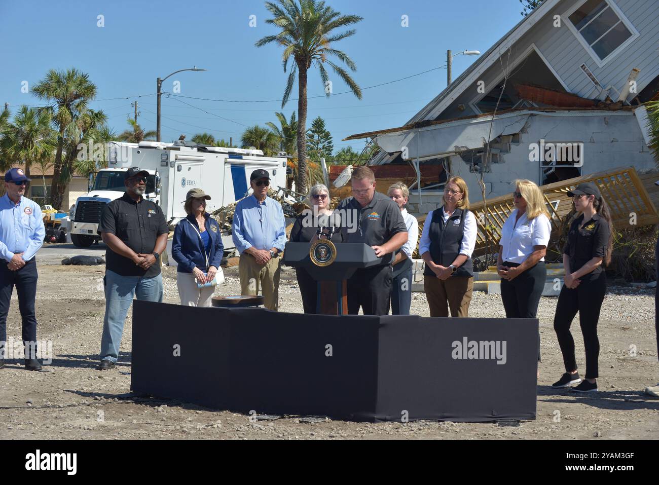 ST PETE BEACH, FLORIDA - OCTOBER 13: U.S. President Joe Biden, Pinellas ...