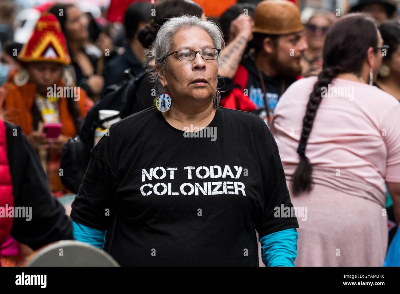 Seattle, USA. 14th Oct, 2024. The 10th annual Indigenous People Day ...