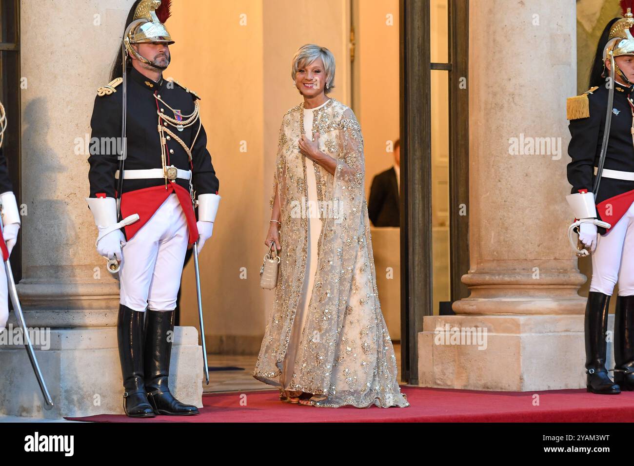 France. 14th Oct, 2024. Helene Mercier Arnault - The President Emmanuel ...