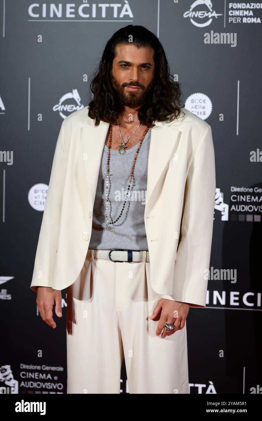 Rome, Italy. 14th Oct, 2024. Turkish actor Can Yaman attends the ...