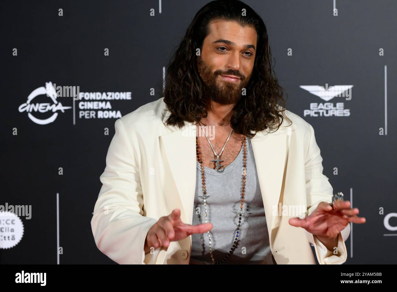 Rome, Italy. 14th Oct, 2024. Turkish actor Can Yaman attends the ...