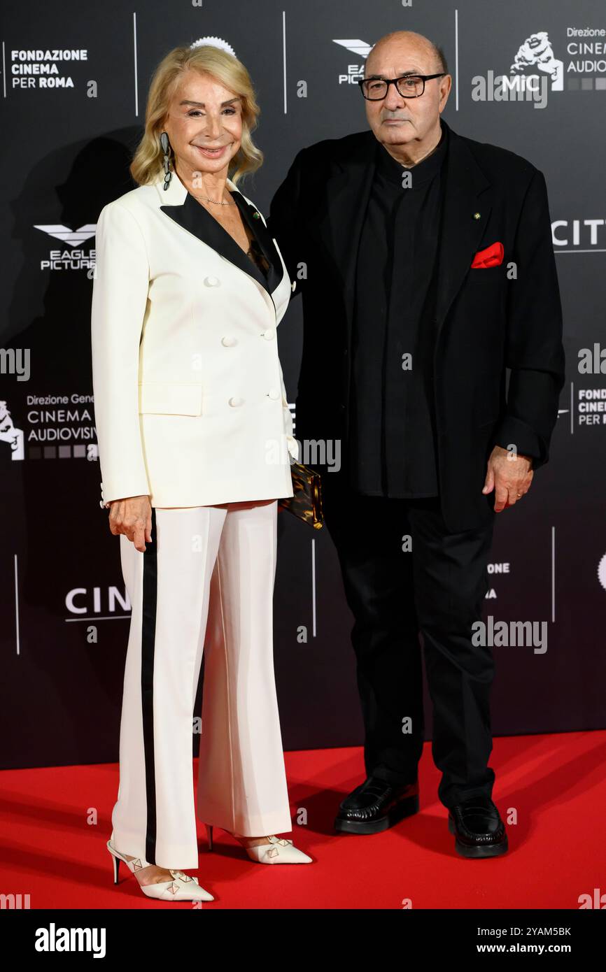 Production designer Francesca Lo Schiavo and costume designer Dante Ferretti attend the ...