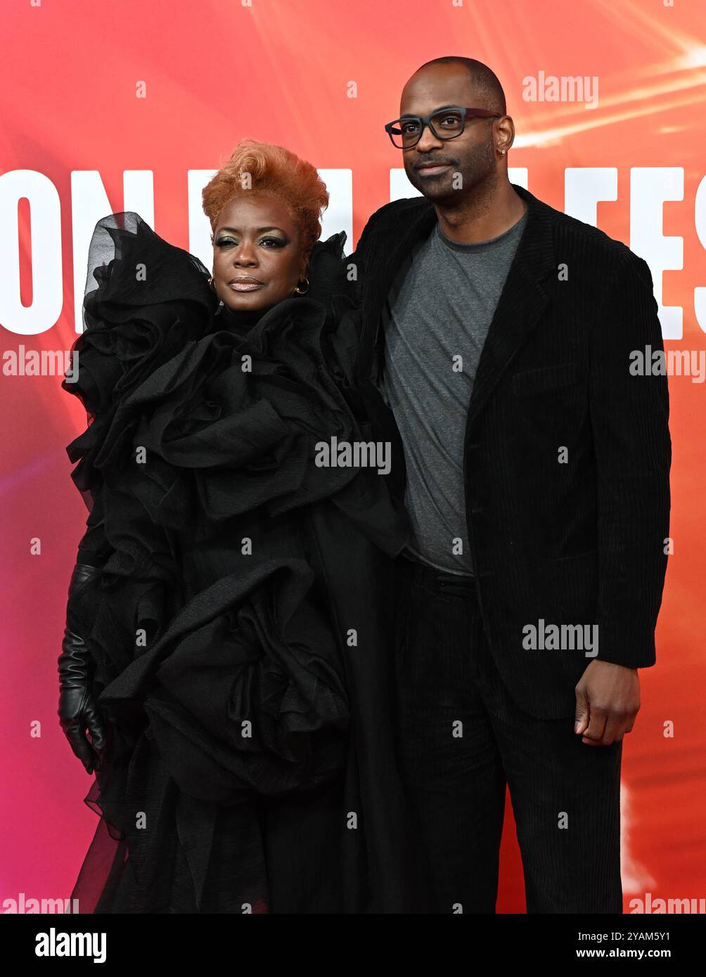 LONDON, UK. 14th Oct, 2024. Aunjanue Ellis-Taylor, RaMell Ross attends ...