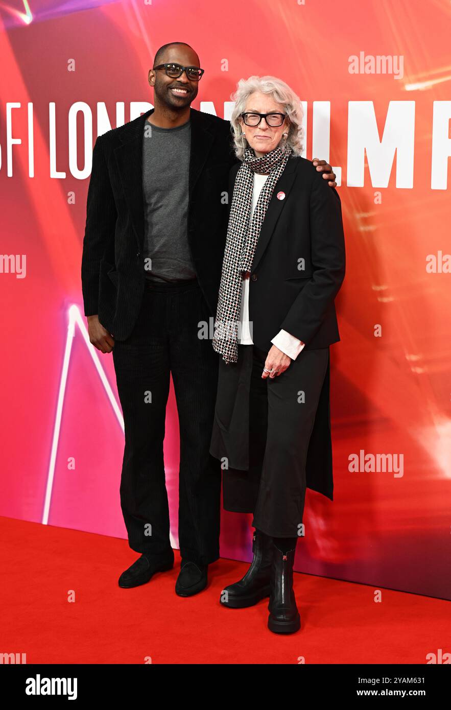 LONDON, UK. 14th Oct, 2024. RaMell Ross, Joslyn Barnes attends "Nickel ...